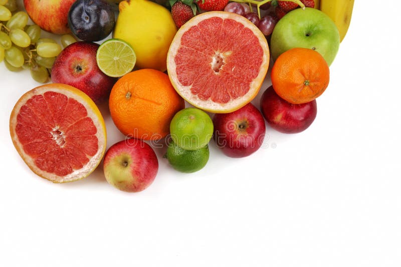 Healty Organic Mix of Fruits Composition Stock Image - Image of ...
