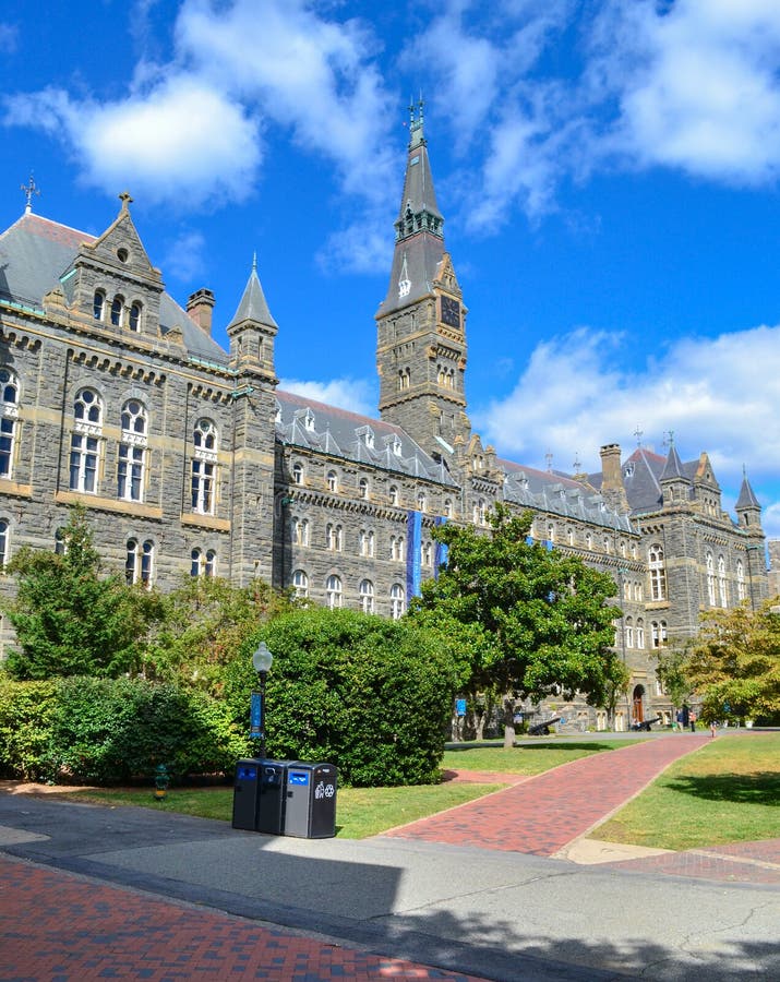 Healy Hall - Georgetown University Stock Photo - Image of education ...