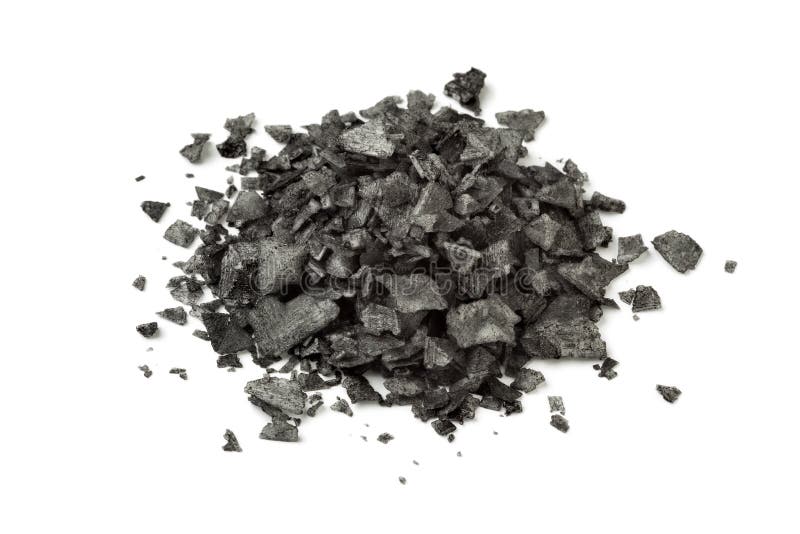 Heap of black salt flakes stock image. Image of topping - 97451227