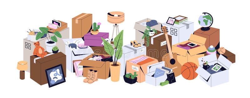 Different Cardboard Container Stock Illustrations – 2,978 Different ...