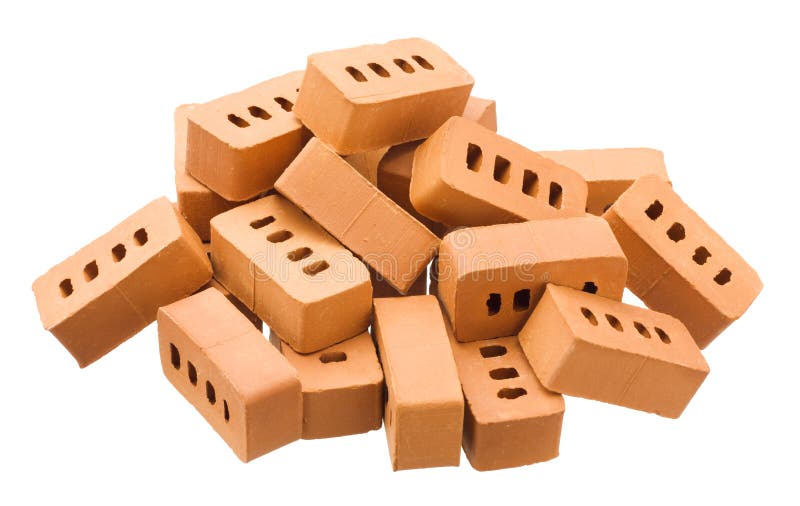 Heap of Bricks on a Palette - Building Supplies Stock Photo - Image of ...