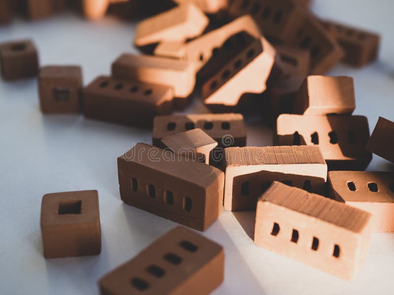 Heap of Bricks on a Palette - Building Supplies Stock Photo - Image of ...