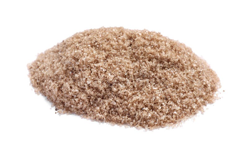 Heap of Brown Salt on White Background Stock Photo - Image of healthy ...