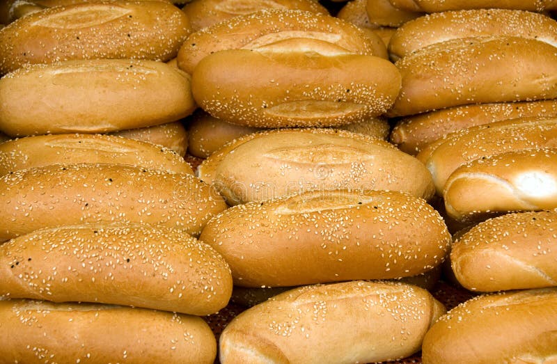 Heap of buns stock image. Image of snack, bakery, corn - 8134371