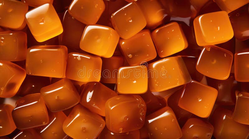 Heap of Caramel Candies. Caramel Candies Pattern Stock Illustration ...