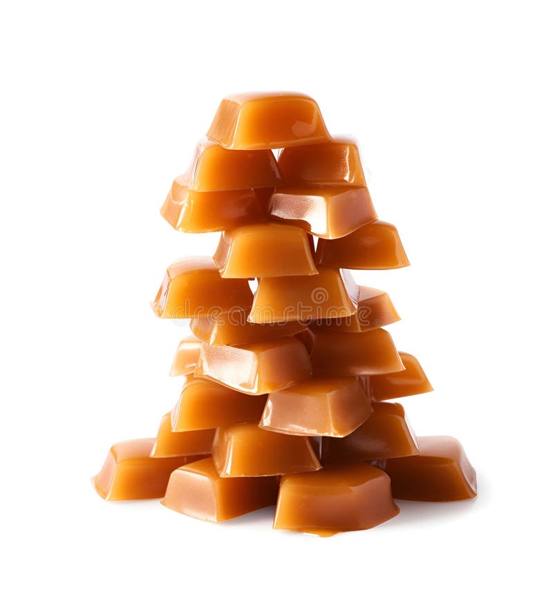 Caramel Candy Smiling Character Isolated. Bonbon Stock Vector ...