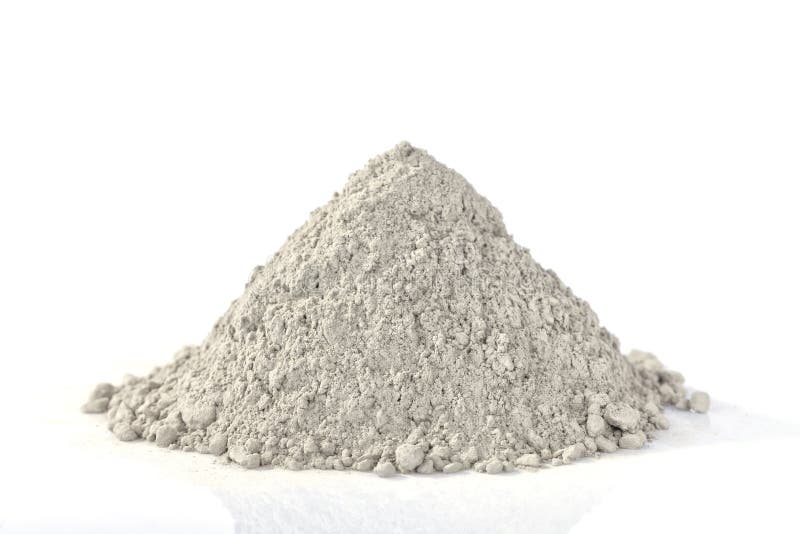 Heap of Cement Powder Intended for Industry Isolated Stock Photo ...