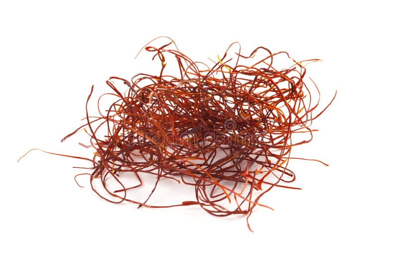 Red Chili Threads Isolated on White Stock Image - Image of fine, hairy ...