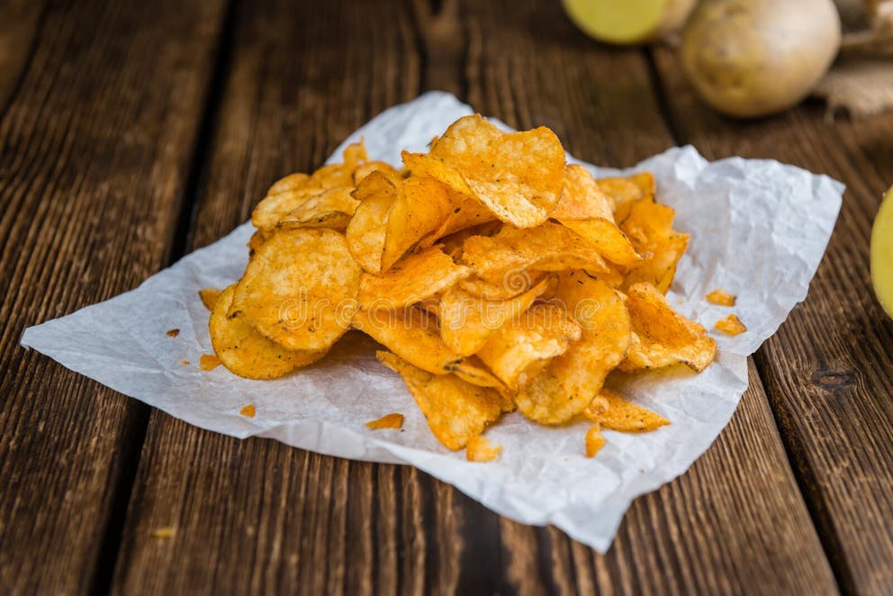 Heap of Chilli Potato Chips (selective Focus) Stock Image - Image of ...