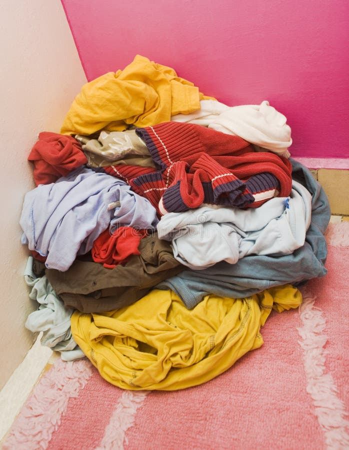 Heap of colored clothes stock photo. Image of laundry - 2942414
