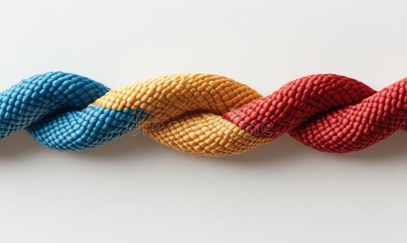 A Heap of Coloured Rope in Disarray, Serving As a Visual Metaphor for ...
