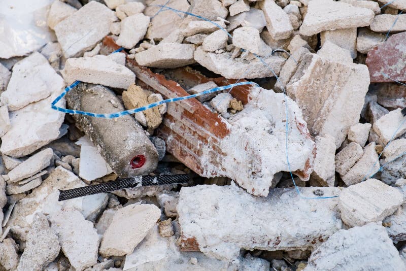 Construction Rubble. stock photo. Image of broken, chipped - 57967004