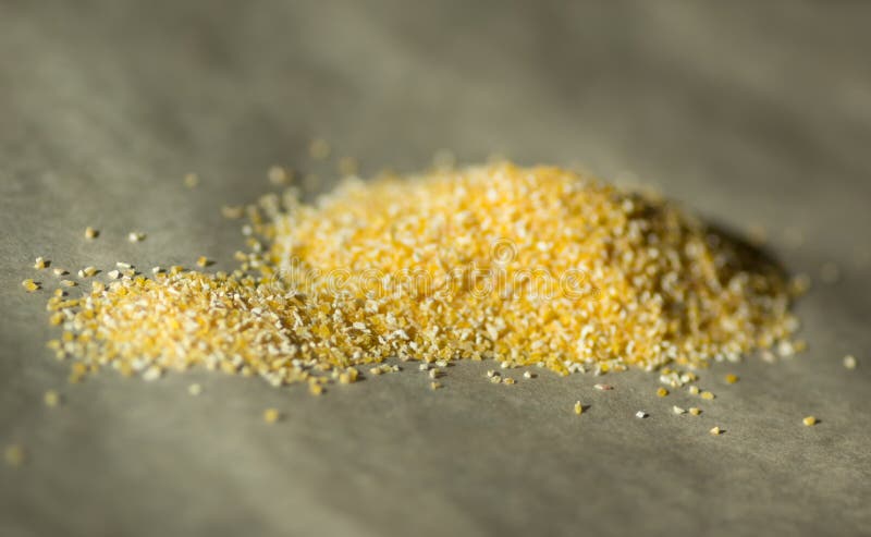 Heap of corn grits stock image. Image of diet, garnish - 69976567