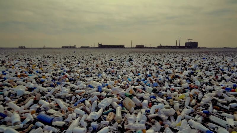 Heap of Discarded Plastic Bottles and Containers Creating Environmental ...
