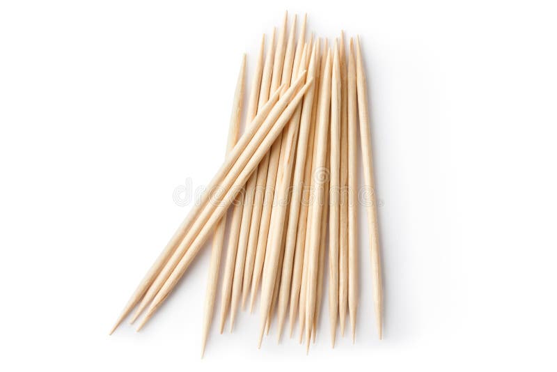 Heap of Double Sharp Toothpicks. Top View Stock Photo - Image of ...