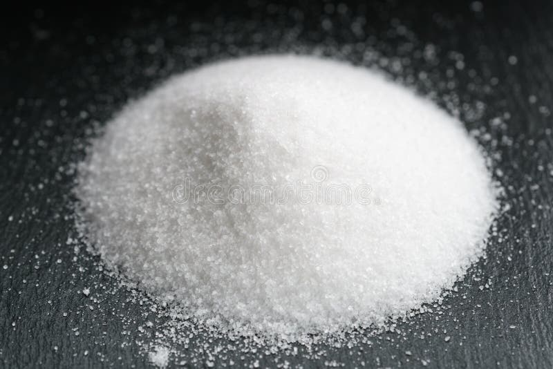 Heap of Extra Small Salt on Black Slate Background Stock Image - Image ...