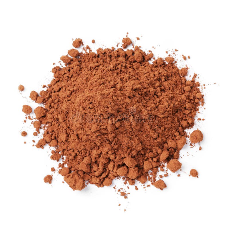 Heap of fresh cacao powder stock photo. Image of background - 36133112