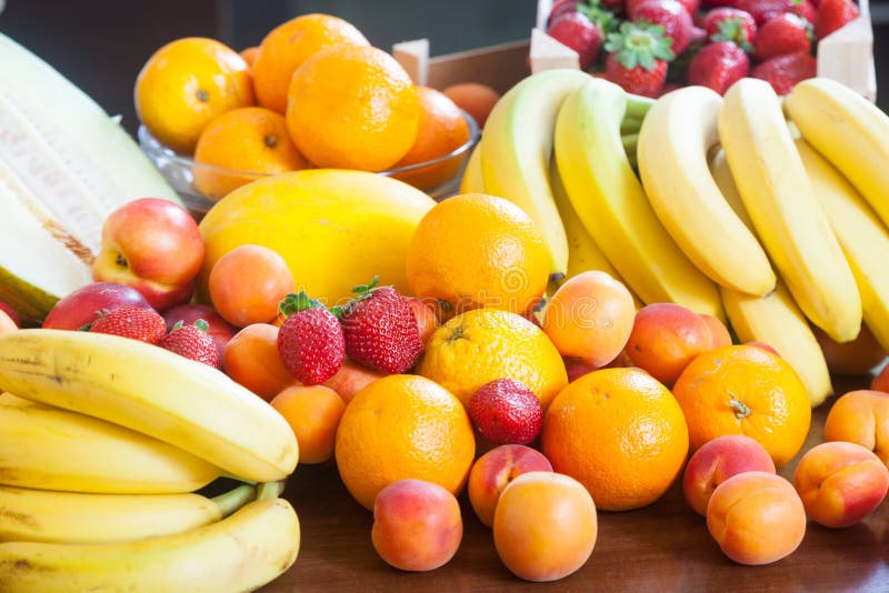 Heap of fresh fruits stock photo. Image of group, diet - 57483318