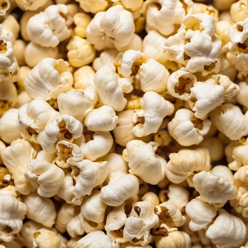 Heap of Fresh Made Salted Popcorn Stock Illustration - Illustration of ...