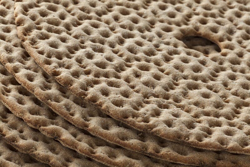 Heap of Fresh Swedish Crispbread Stock Photo - Image of traditional ...