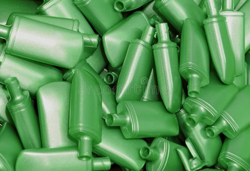 Heap of Green Plastic Bottles Stock Image - Image of intermediates ...