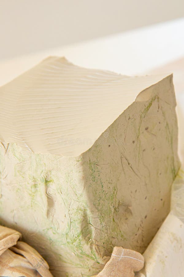 Heap of Grey Modelling Clay. Process of Work Stock Image - Image of ...