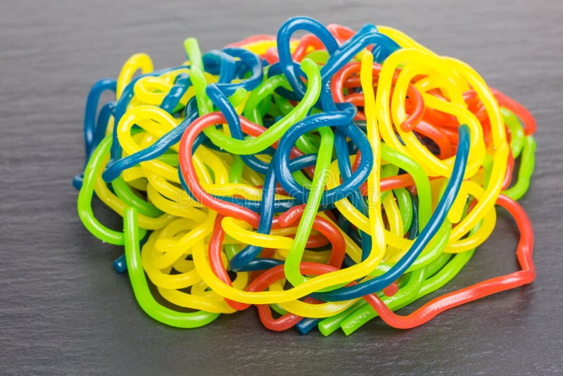 Candy spaghetti stock image. Image of pastry, spaghetti - 16261547