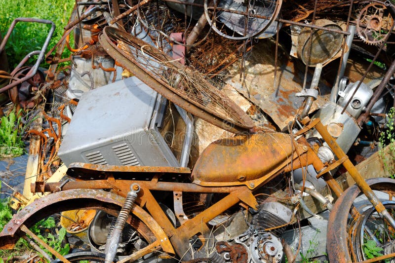 A Heap Of Iron-and-steel Waste Stock Photo - Image: 25960754