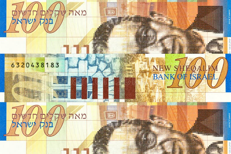 Heap of Israeli 100 New Shekel Bank Notes Stock Image - Image of ...