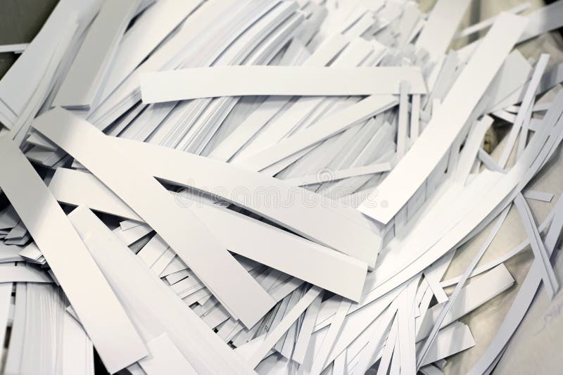 Heap of Leftover Paper in Basket Stock Image - Image of copy, shape ...