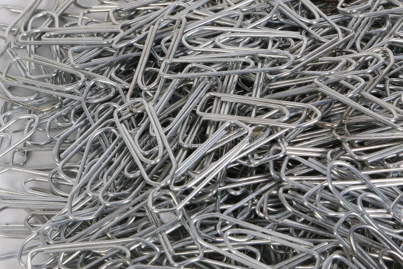 Close Up of a Pile of Paper Clips Stock Image - Image of industry ...