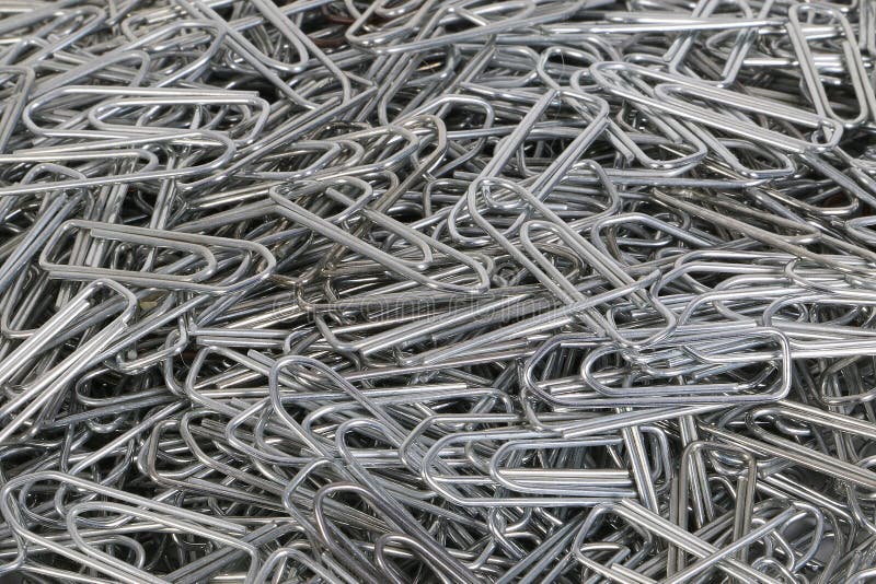 Close Up of a Pile of Paper Clips Stock Image - Image of education ...
