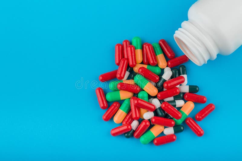 Red Container with Blue Sponge Stock Image - Image of bound, sponge ...