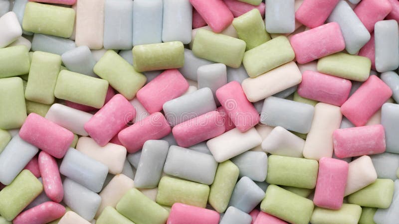 Heap of Multi Colored Chewing Gum, Rotation Stock Video - Video of ...