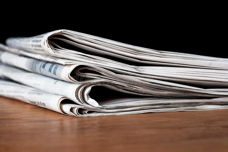 Typical Thick Sunday Edition American Newspaper Stock Image - Image of ...