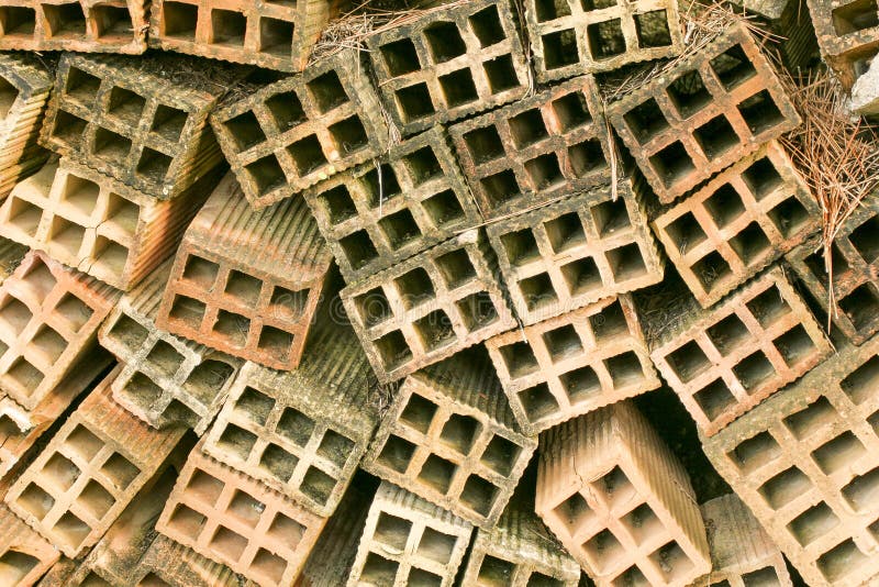 Heap of old bricks stock photo. Image of pile, site - 116283352