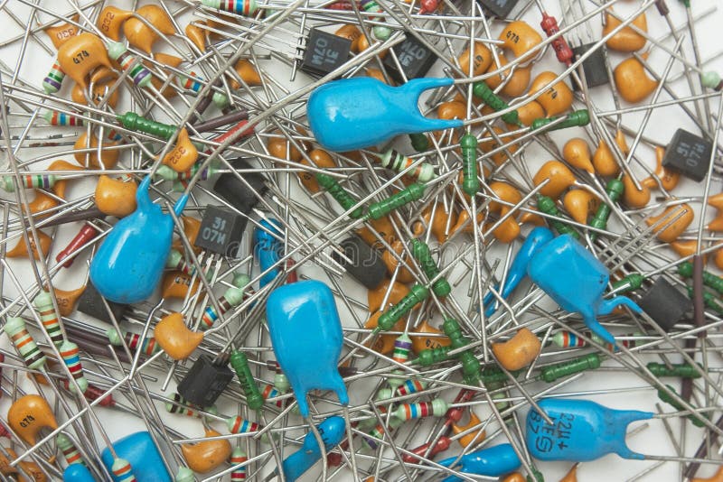 Electronic components stock photo. Image of document - 31049198