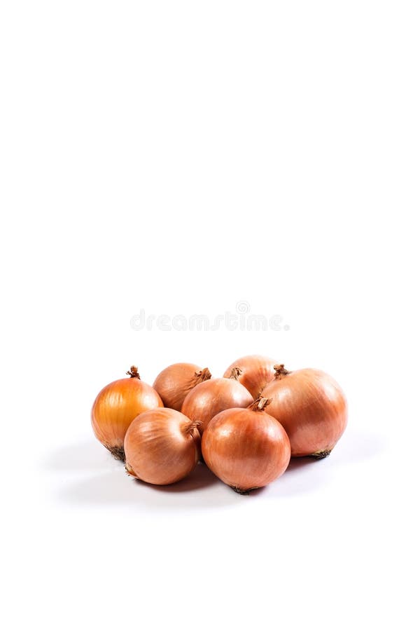 Heap of Onion Isolated on a White. Unpeeled Onion Stock Image - Image ...