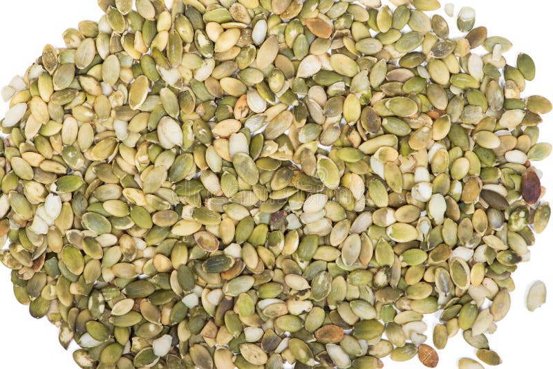 Peeled pumpkin seeds stock image. Image of seed, closeup - 113087081