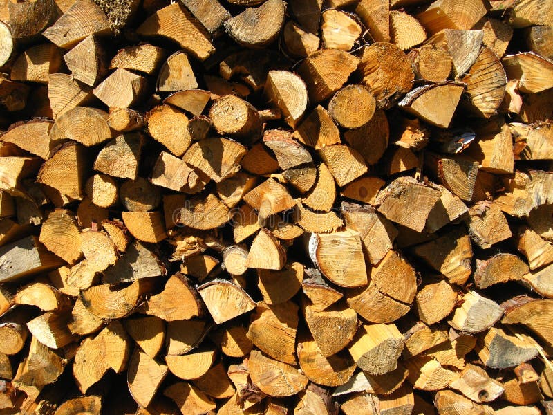 Heap of the Prepared Fire Wood Stock Photo - Image of wooden, dark ...