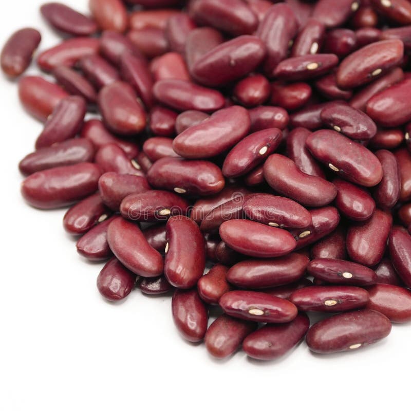 Heap of Red Bean on White Background. Stock Image - Image of heap ...