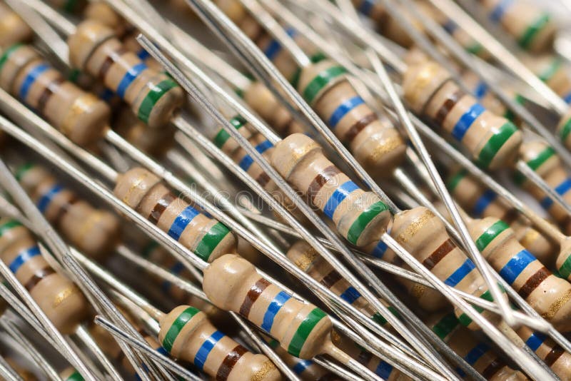 Group of resistors stock photo. Image of information - 61798844
