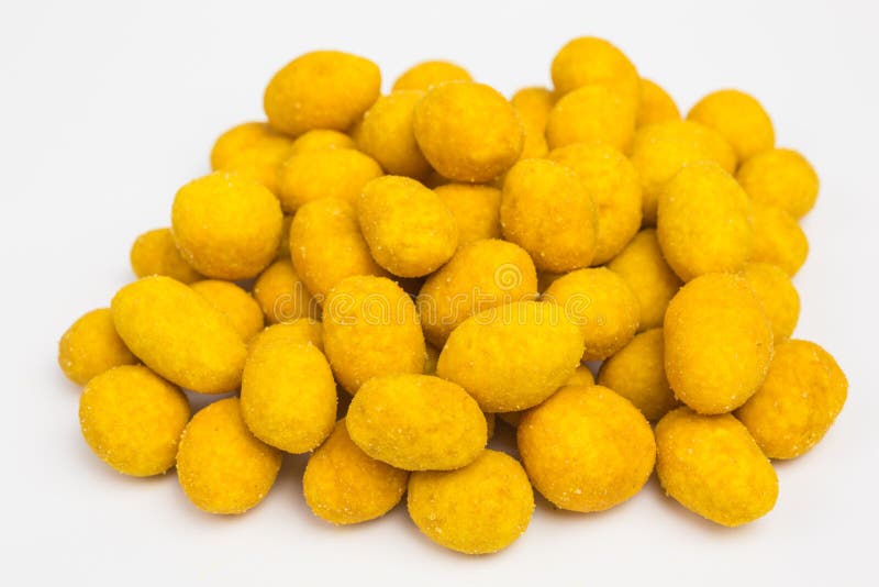 Roasted Coated Peanuts with Paprika Stock Image - Image of closeup ...
