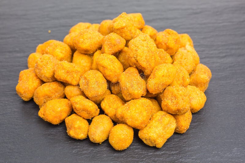 Roasted Coated Peanuts with Paprika Stock Photo - Image of peanuts ...