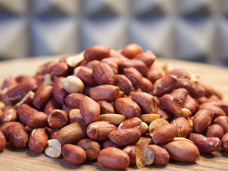 Heap of Roasted Peanuts, Side View. Peanuts Close Up Stock Photo ...