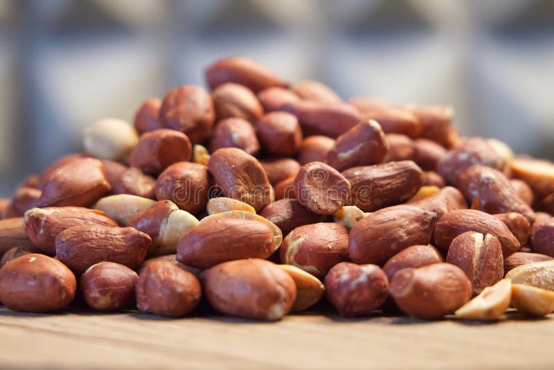 Heap of Roasted Peanuts, Side View. Peanuts Macro. Nuts Stock Image ...
