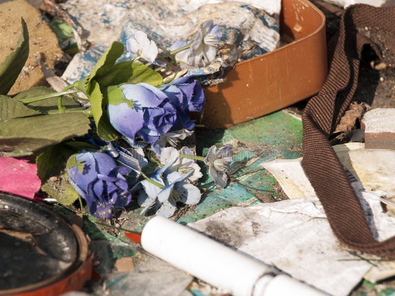 Dump Heap of Garbage and Waste. Environmental Pollution. Stock Photo ...