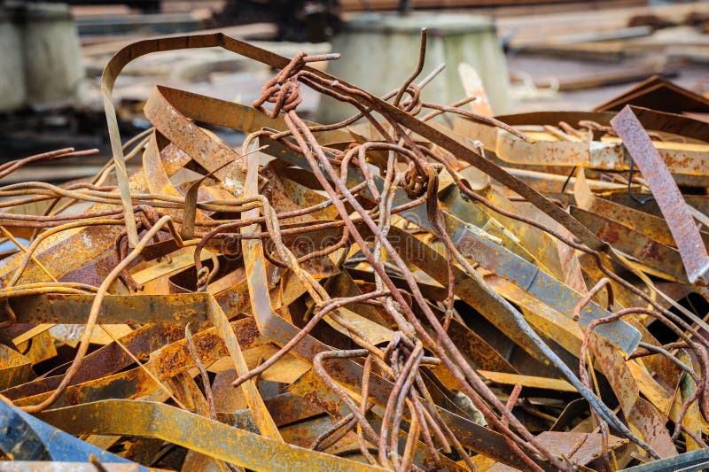 Heap of rusty metal-scrap stock image. Image of rust - 38745807