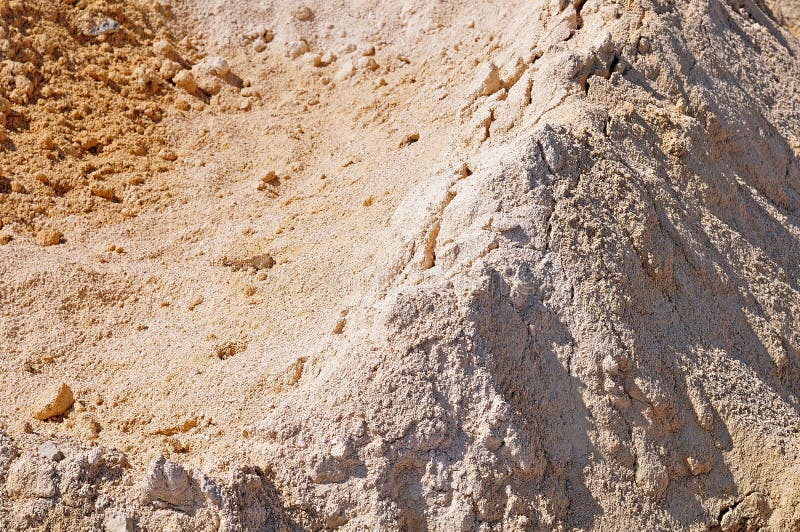 Close-up of sand heap stock image. Image of gravel, ground - 128038723