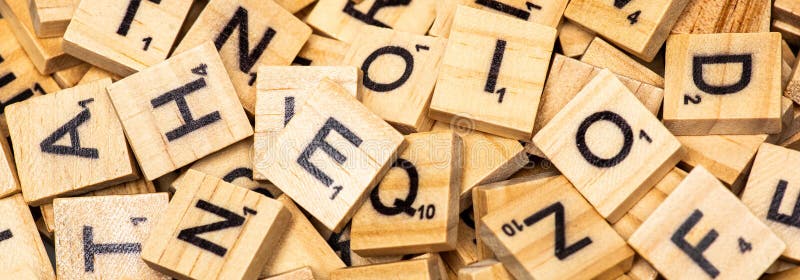 Scrabble Wood Letter Blocks Stock Photo - Image of words, squares: 2666556